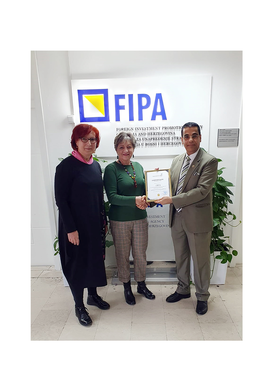Foreign Investment Promotion Agency (FIPA) shows support for Bosnia ...